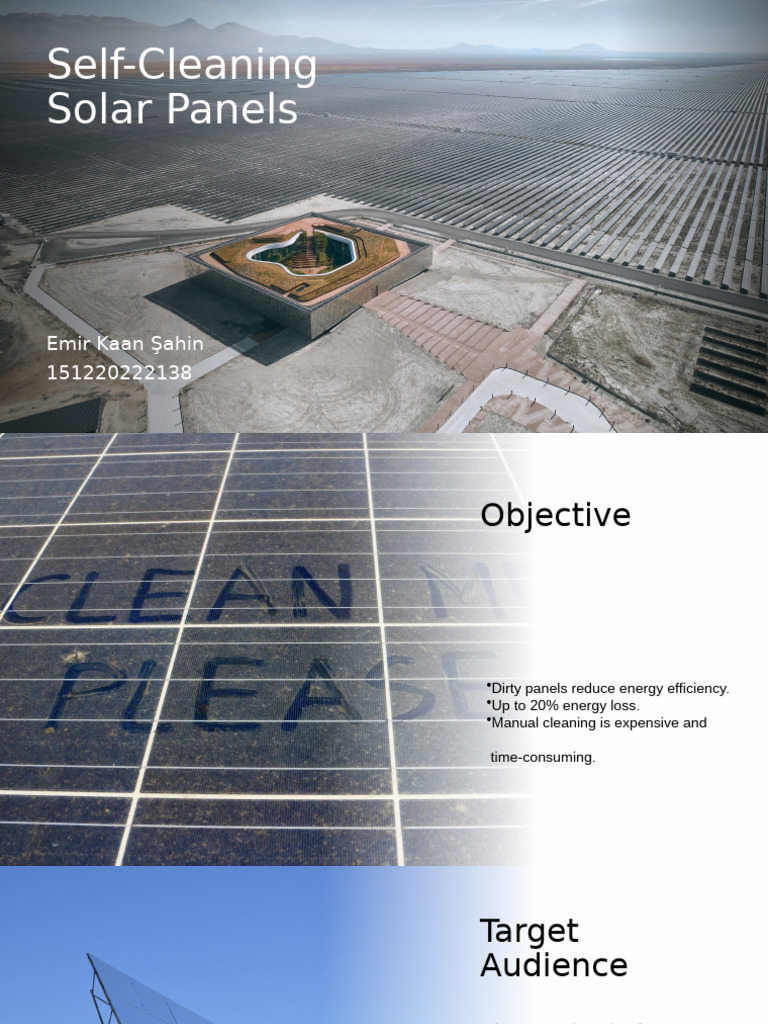 Self-Cleaning Solar Panels | PDF