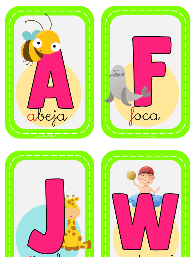 Abecedario Para Decorar El Aula | PDF