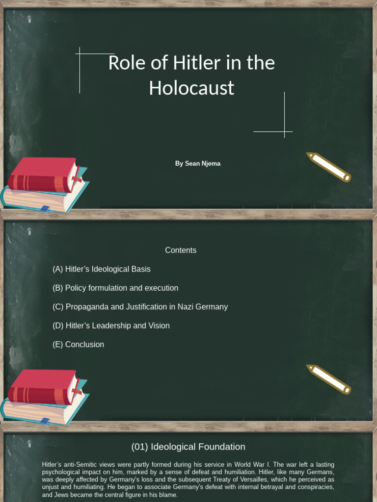 Role of Hitler in The Holocaust | PDF | Nazi Germany | Adolf Hitler