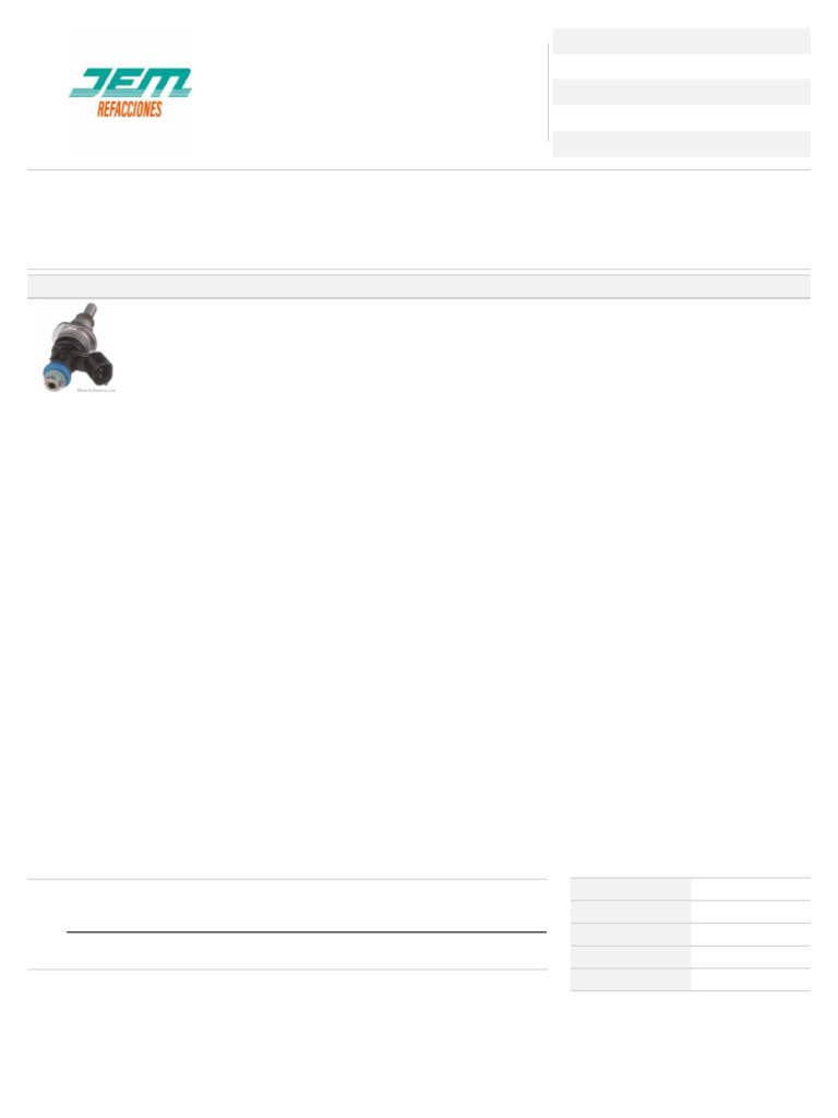 Cotizacion Inyector Jem | PDF