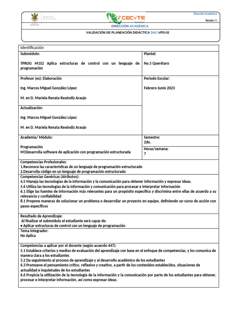 PQ - TPROG - M1 - S2 - 3 - 3 Ejem Actividades | PDF | Programación de computadoras | Lenguaje de ...