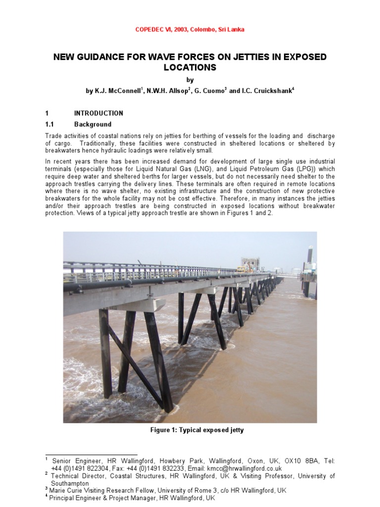 Wave Impact Loads | PDF | Pier | Liquefied Natural Gas