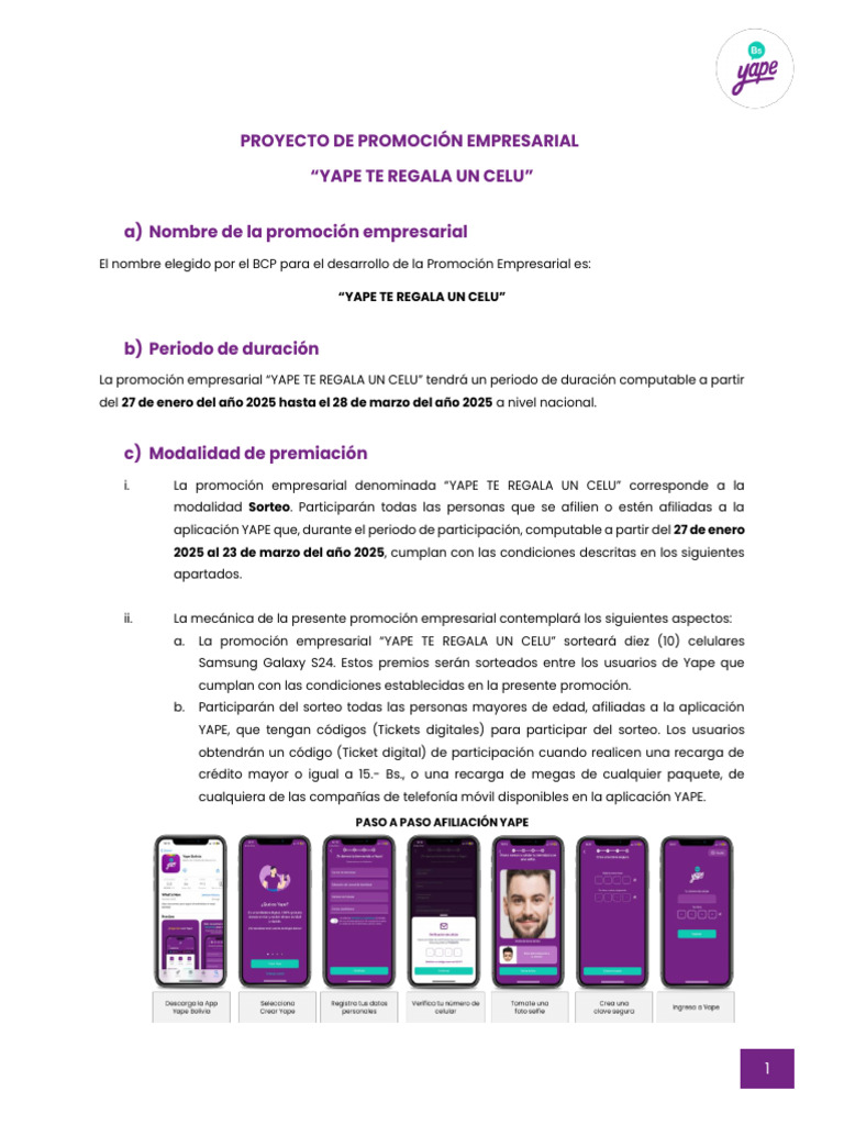 T&C Yape Te Regala Un Celu | PDF | Bases de datos | SQL