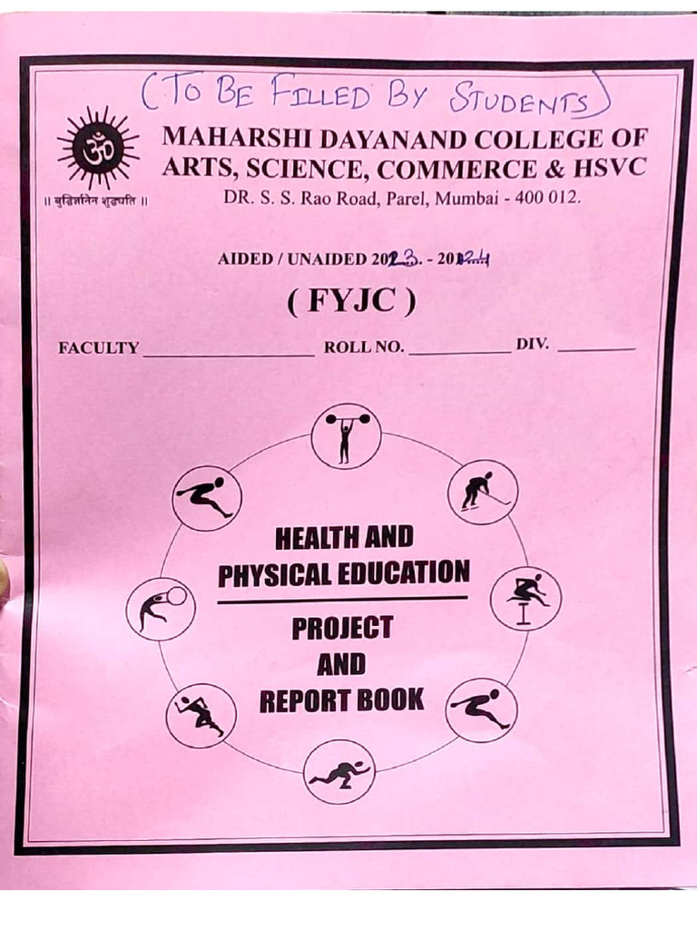 Fyjc Hpe Project Book | PDF