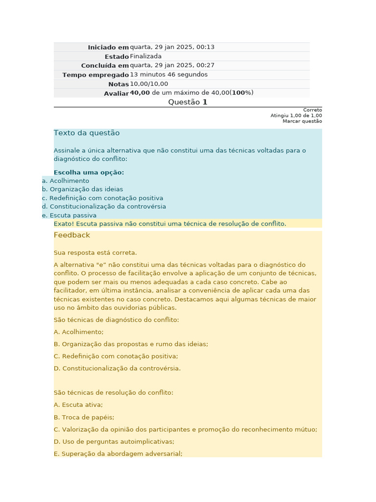 Exercício Avaliativo - Módulo 3 | PDF | Facilitador | Estado