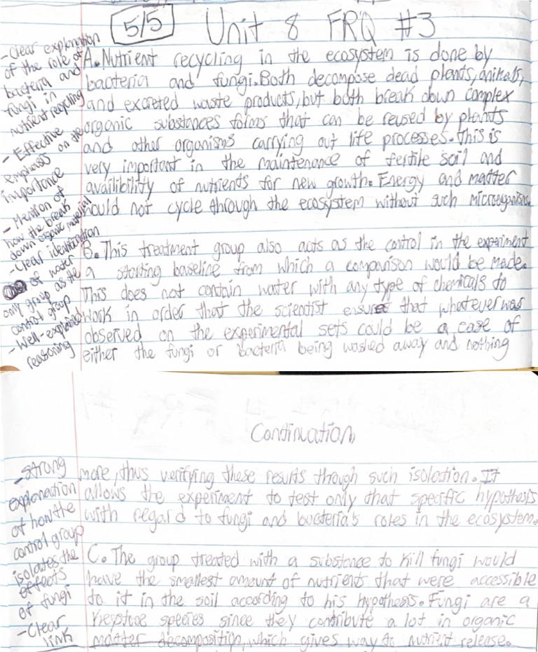 Unit 8 FRQ 3 | PDF