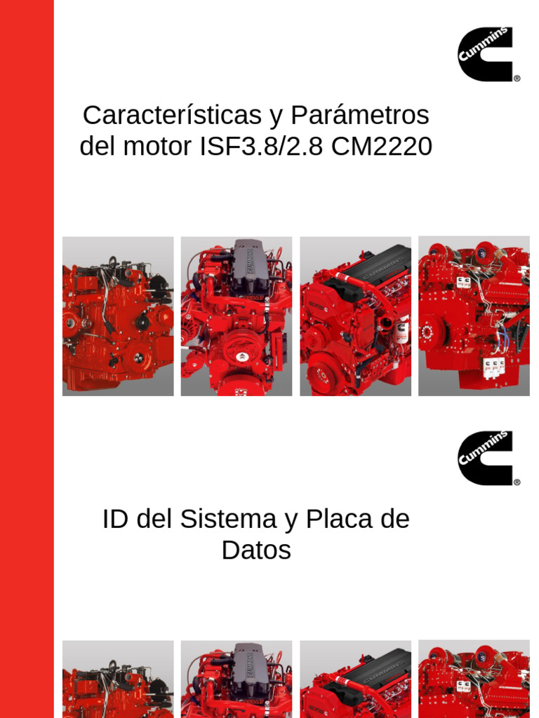 Características y Parámetros Del Motor ISF3 | PDF | Cambiar | Acelerador