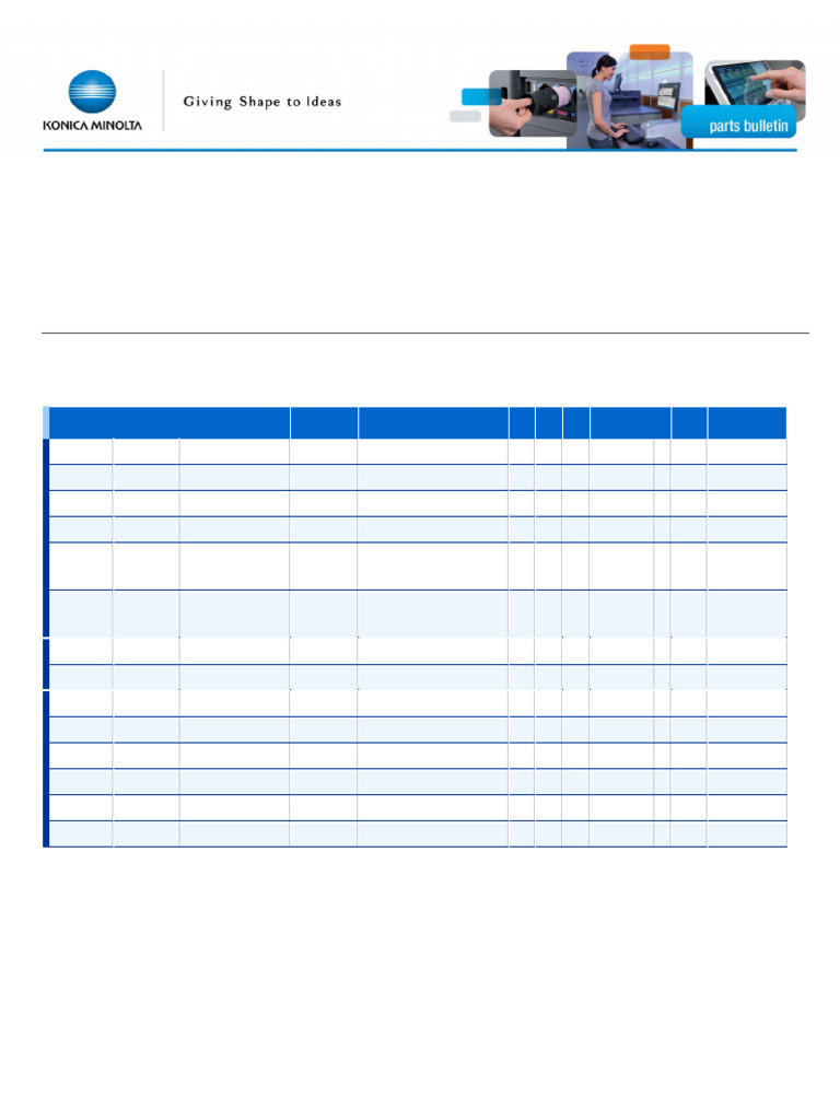 Parts Guide Manual Corrections | PDF