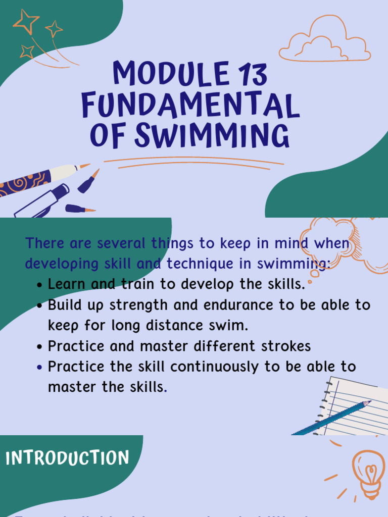 Module 13 Fundamental of Swimming | PDF