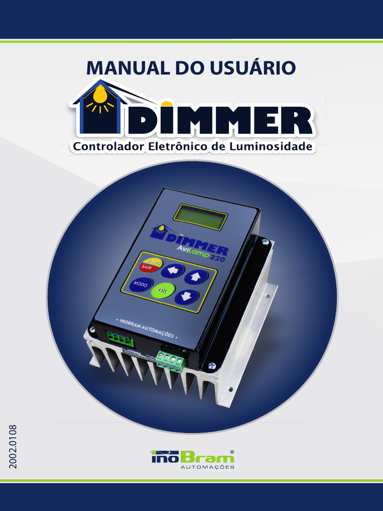 Manual do Dimmer Avilamp 220 | PDF | Diodo emissor de luz | Lâmpada incandescente