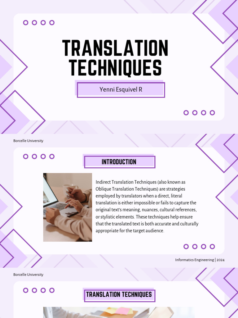 Indirect Translation Techniques Explained | PDF | Translations | Semantics