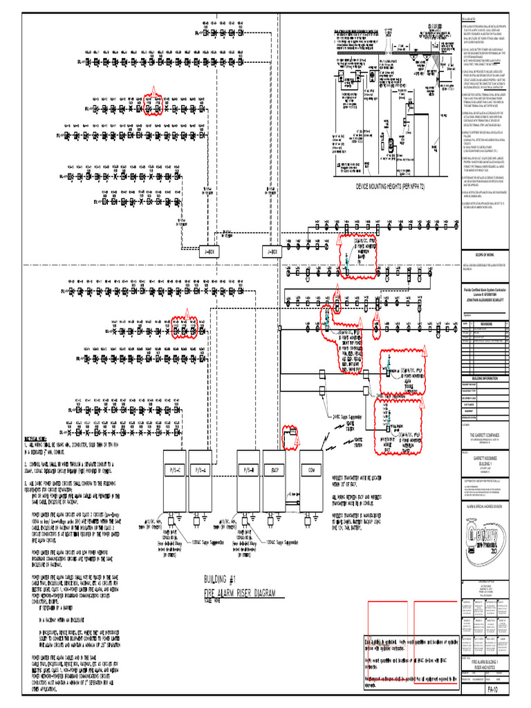 Fire Alarm System Installation Notes | PDF | Electrical Components ...