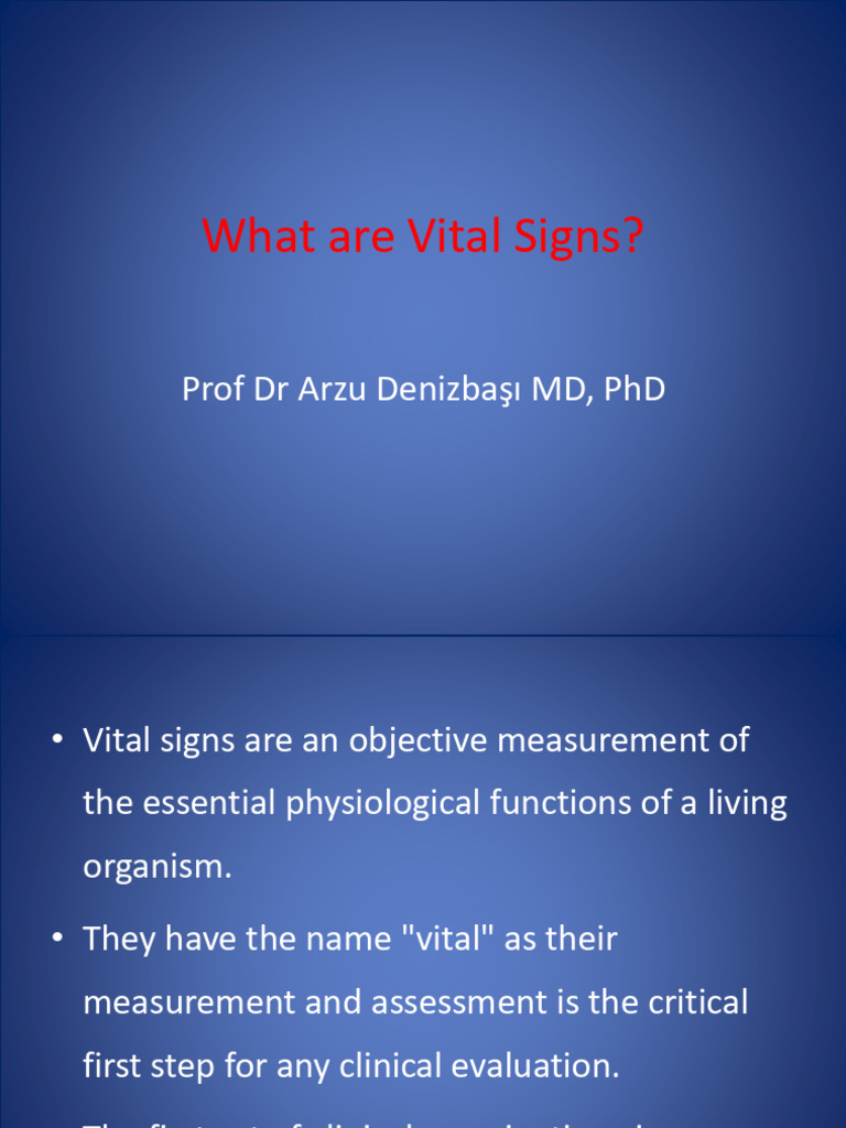Understanding Vital Signs and Measurements | PDF | Blood Pressure | Pulse