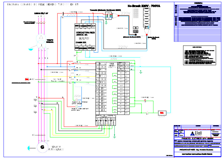 Prancha Diagrama Funcional Do Rele 7SR5111 | PDF