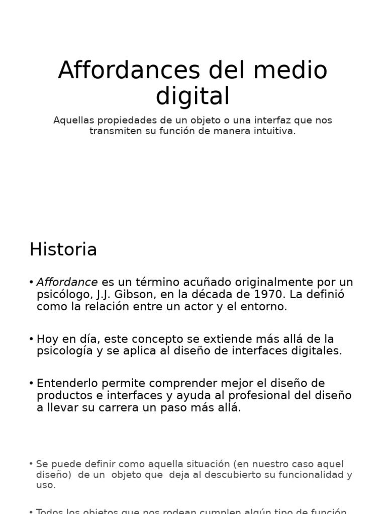 Affordances Del Medio Digital (1) | PDF | Botón (Computación ...
