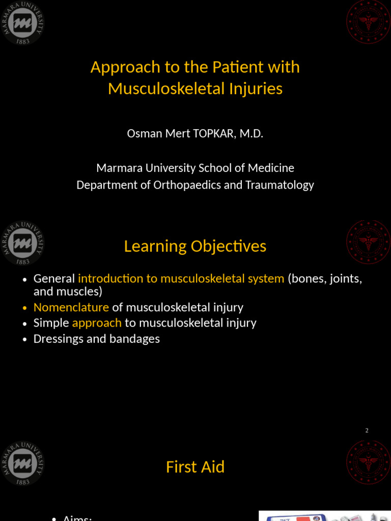 Approach To The Patient With Musculoskeletal Injuries | PDF | Human ...