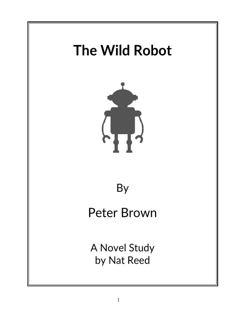 The Wild Robot Novel Study Preview | PDF | Poetry | Reading Comprehension