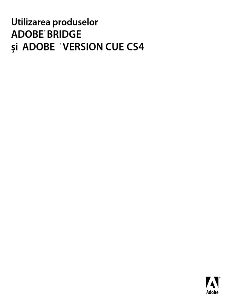 ADOBE Bridge Version Cue CS4 | PDF | Adobe Creative Suite | Computing