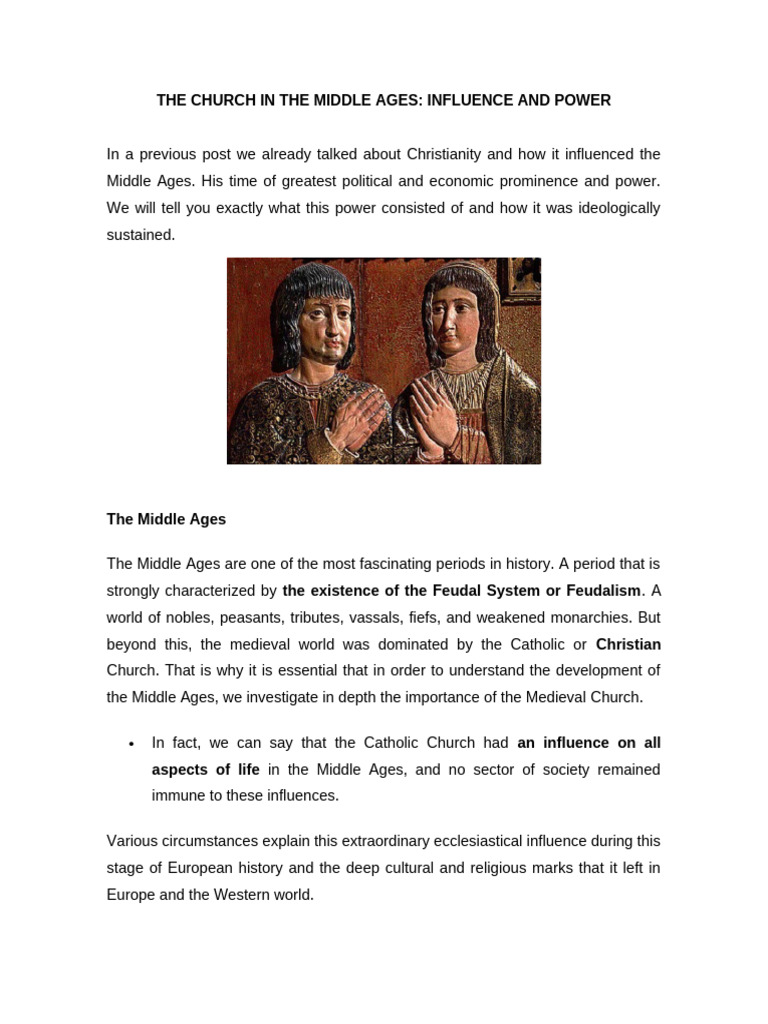 Church Power in the Middle Ages | PDF | Catharism | Catholic Church