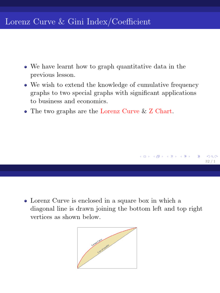 6.2 Lorenz and Gin Index | PDF | Gini Coefficient