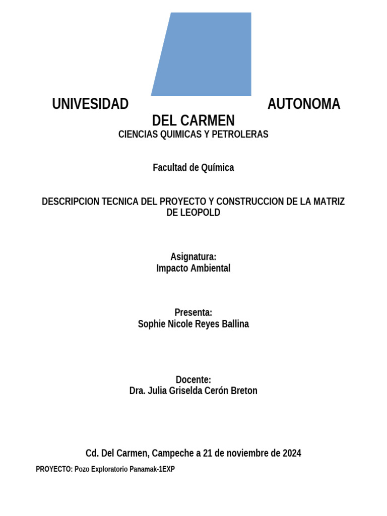 Matriz de Leopol_snrb 2 | PDF | Riesgo | Entorno natural