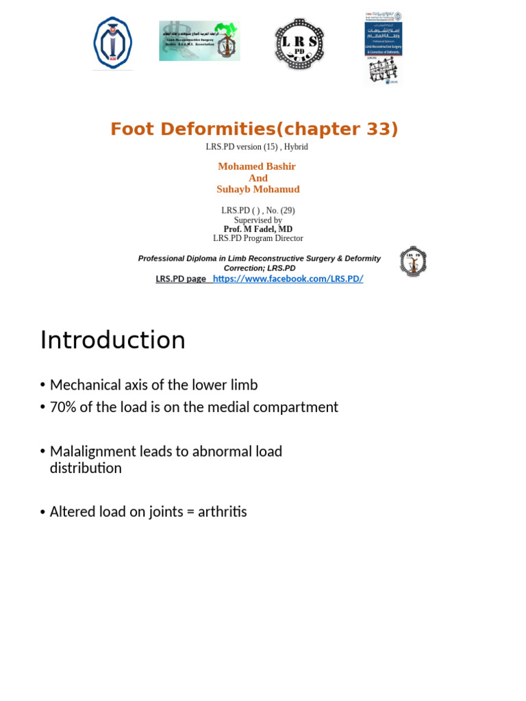 Chapter 33 Foot Deformities | PDF | Musculoskeletal Disorders | Medical ...