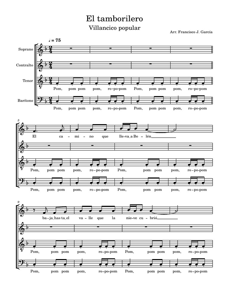 El Tamborilero Carol of the Drum Katherine Kennicott Davis (1) | PDF