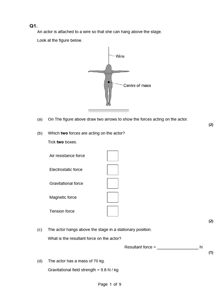 newtons law questions | PDF | Force | Velocity