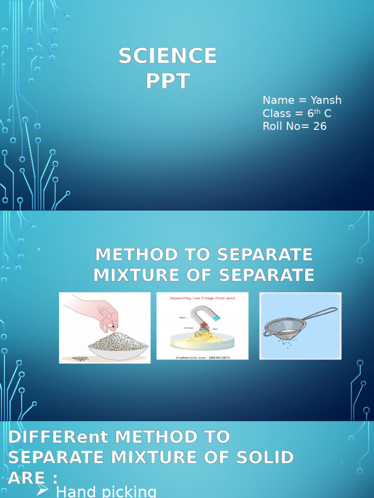 Yansh 6th C PPT Sci | PDF