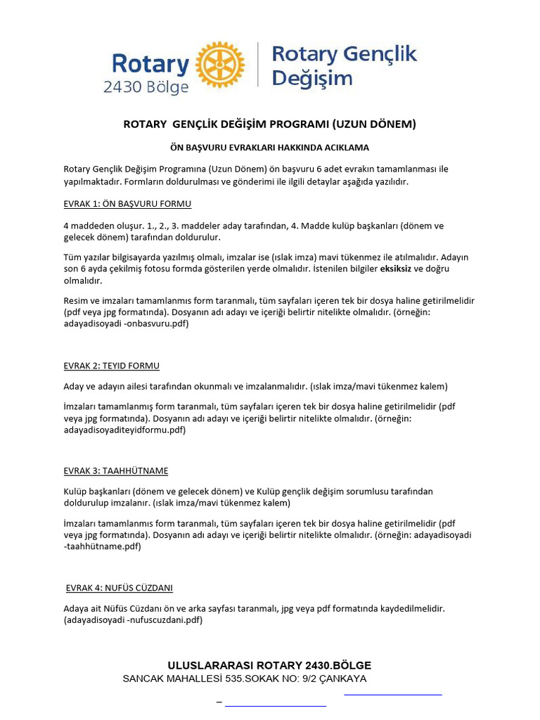 0 - Başvuru Kılavuz - 2024-2025 | PDF