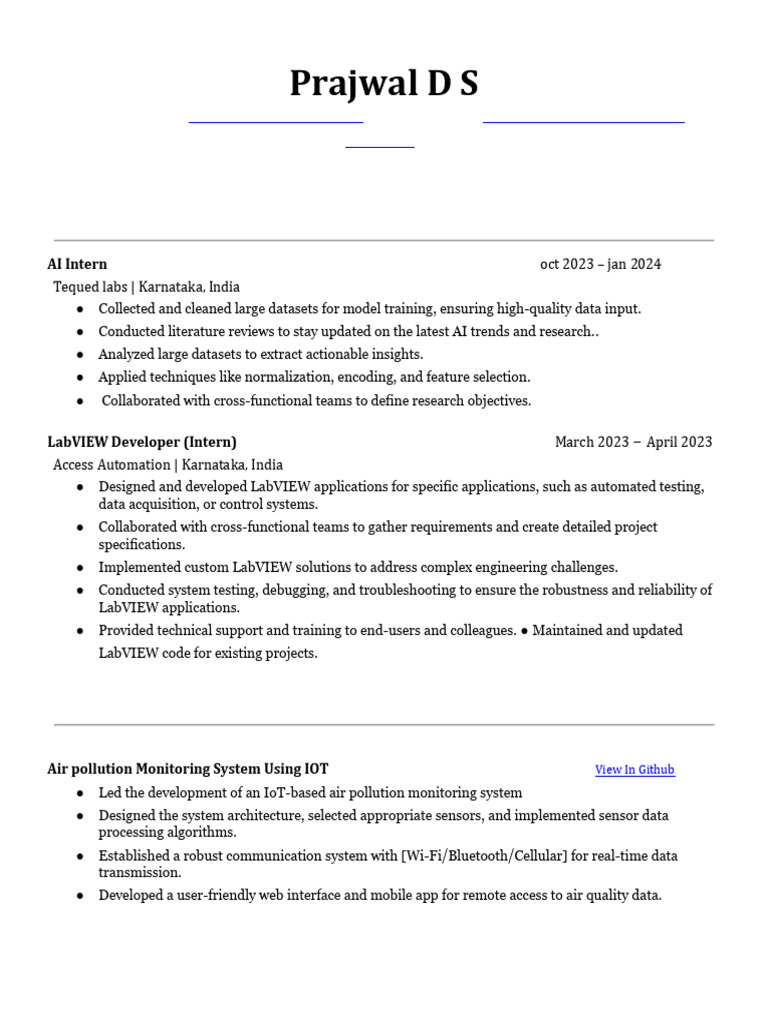 Prajwal Artificial Intelligence | PDF | Artificial Intelligence | Intelligence (AI) & Semantics