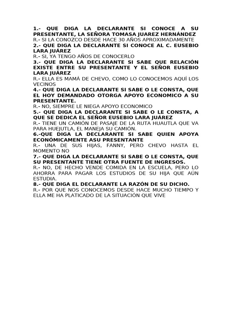 Pliego de Posiciones | PDF