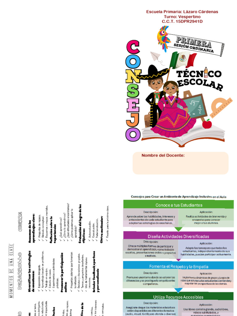 Cuadernillo Sesión 1 Cte 24-25 | PDF | Evaluación | Enseñando