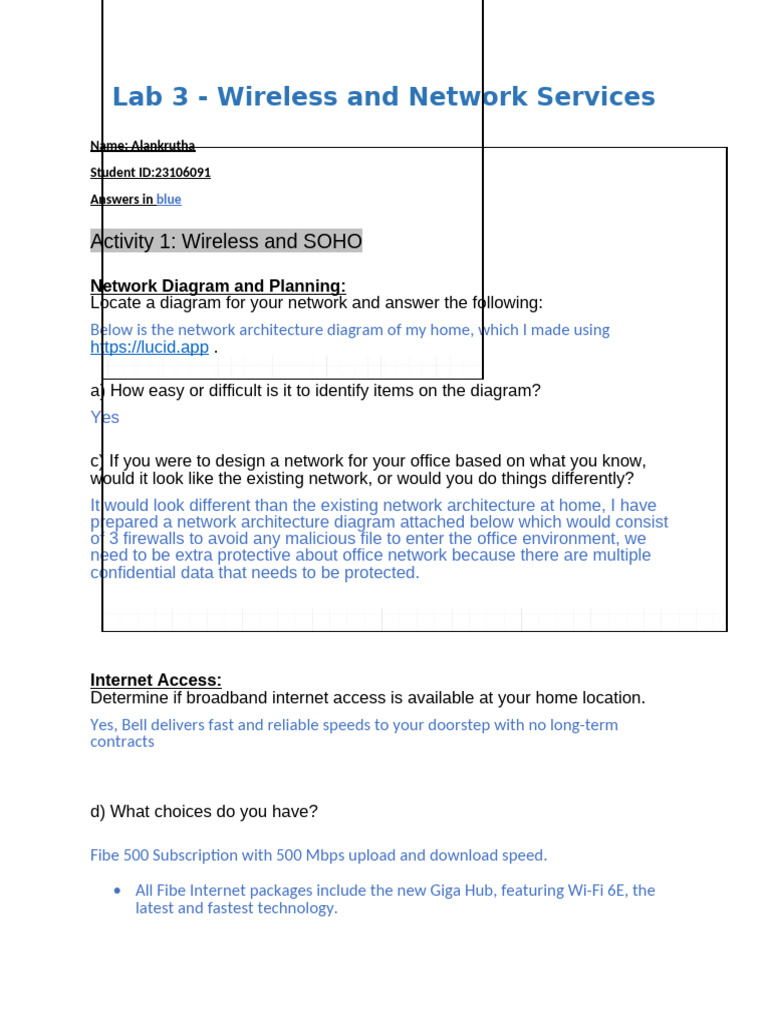 Lab 3 - Wireless and Network Services | PDF | Computer Network | Proxy Server