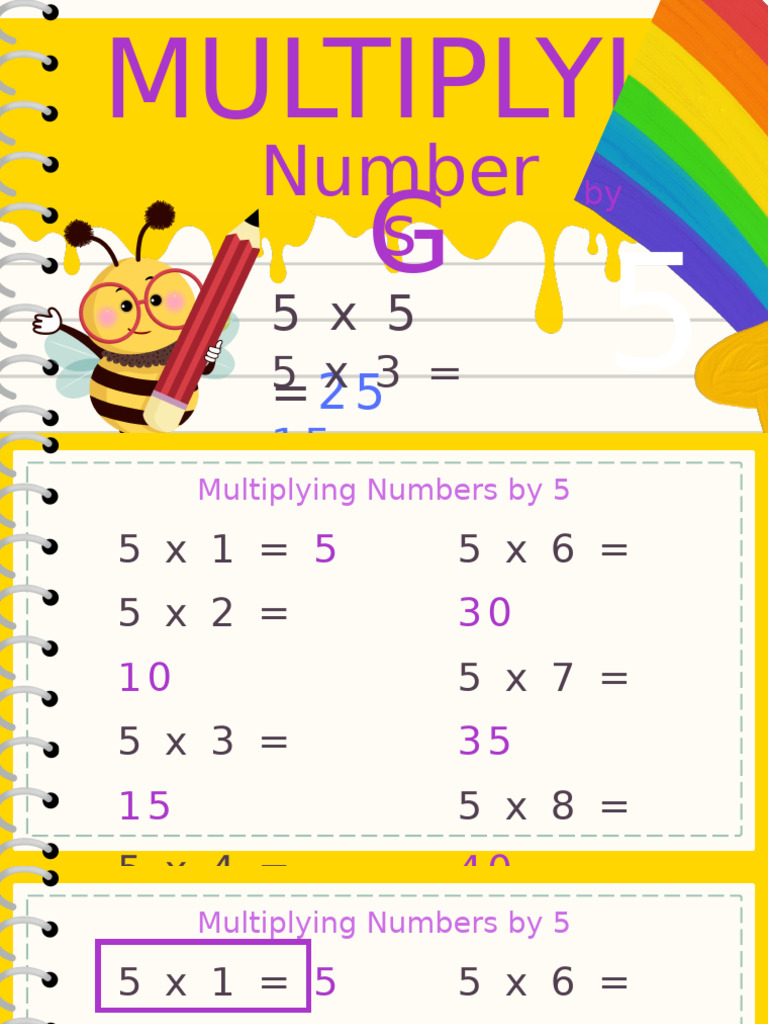 Multiplying Numbers by 5 | PDF