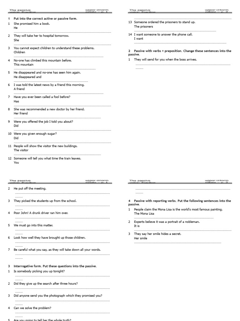 Passives BAC2 PRA | PDF
