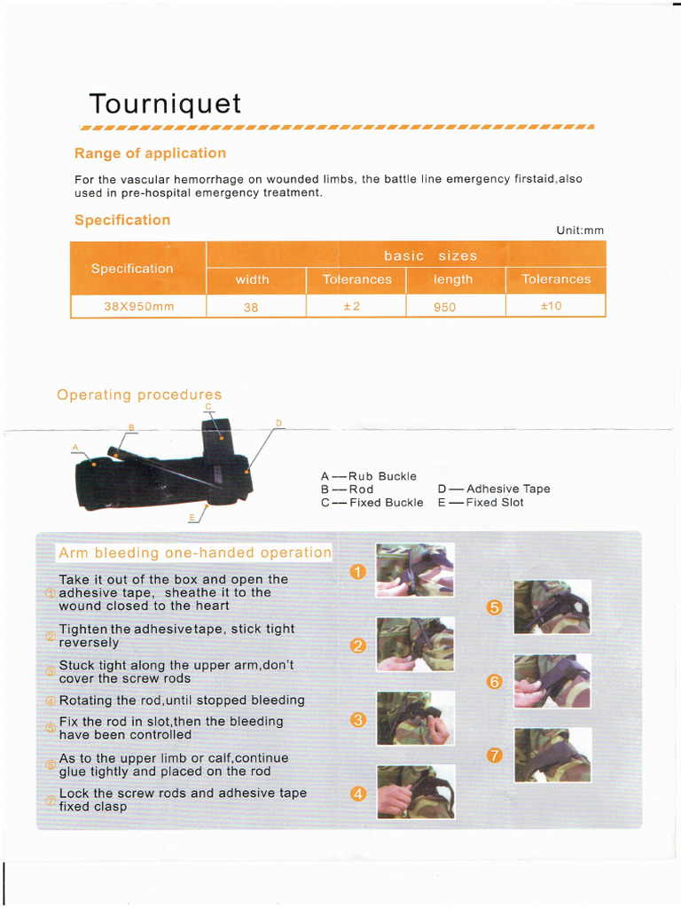 Emergency Tourniquet Use Guide | PDF | Bleeding