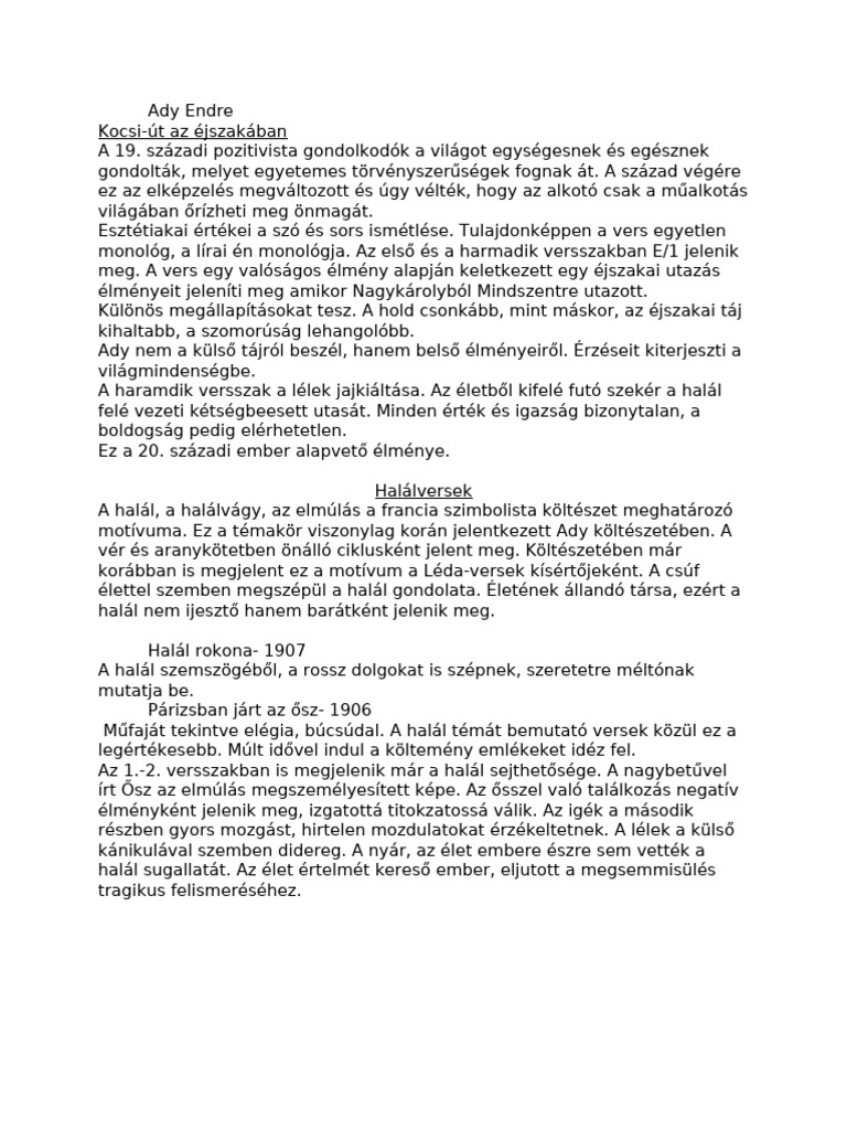 Ady Endre | PDF Ady Endre | PDF