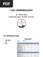 CSS 2026 Criminology Syllabus | PDF