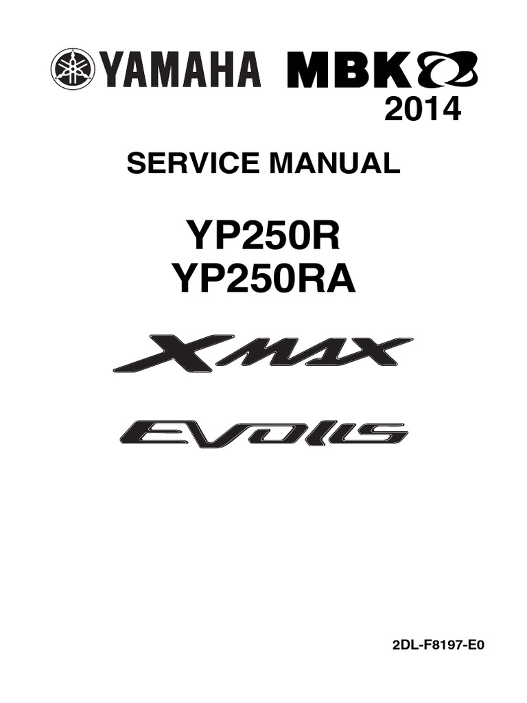 yamaha mbk_xmax_2014 | PDF | Anti Lock Braking System | Throttle