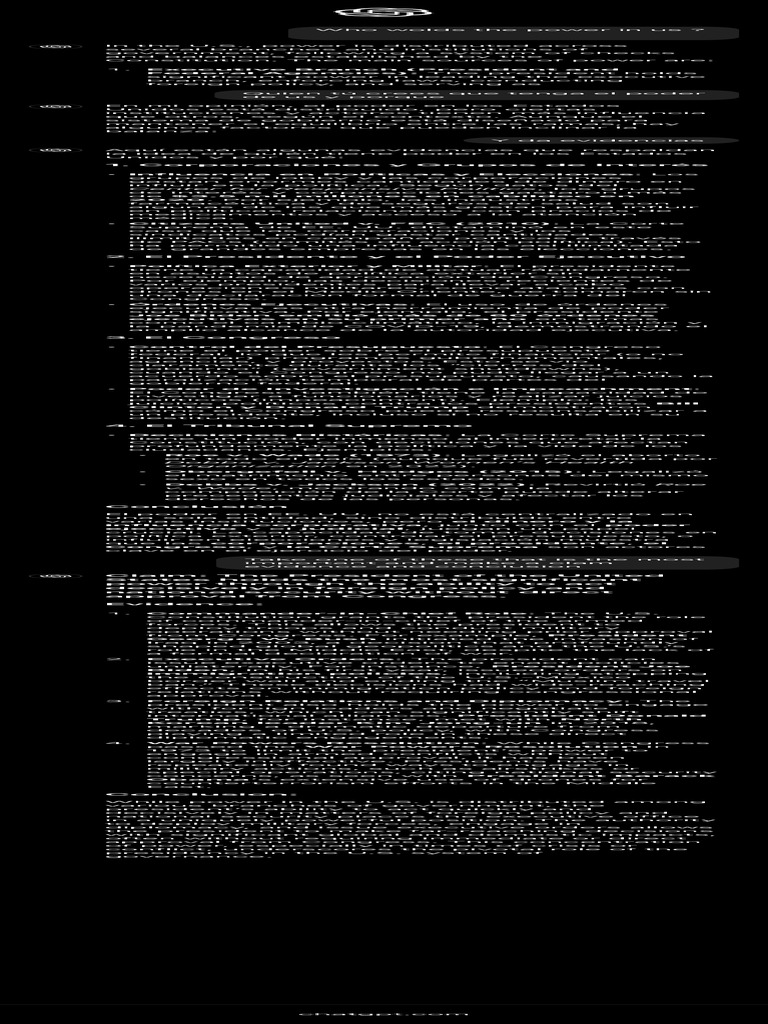 Power Structure in The US 3 | PDF
