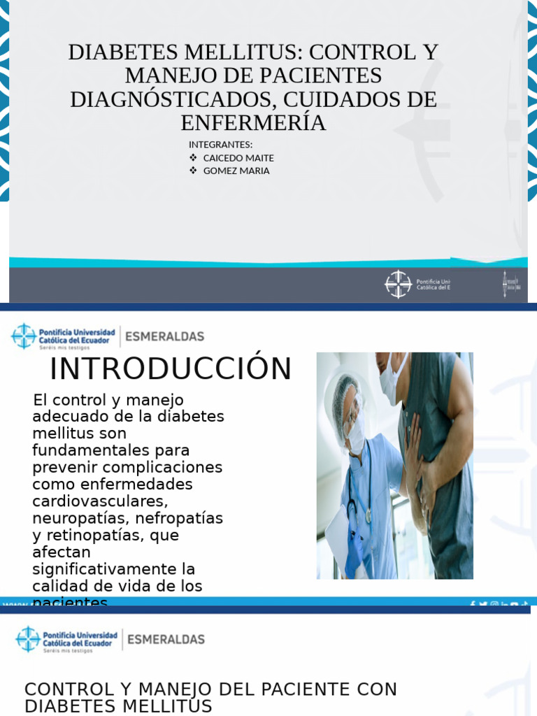 Control y Manejo de Diabetes Mellitus | PDF | Diabetes | Insulina