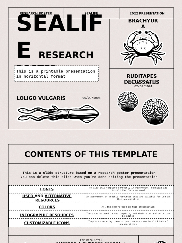Sealife Research Poster | PDF | Planets | Solar System