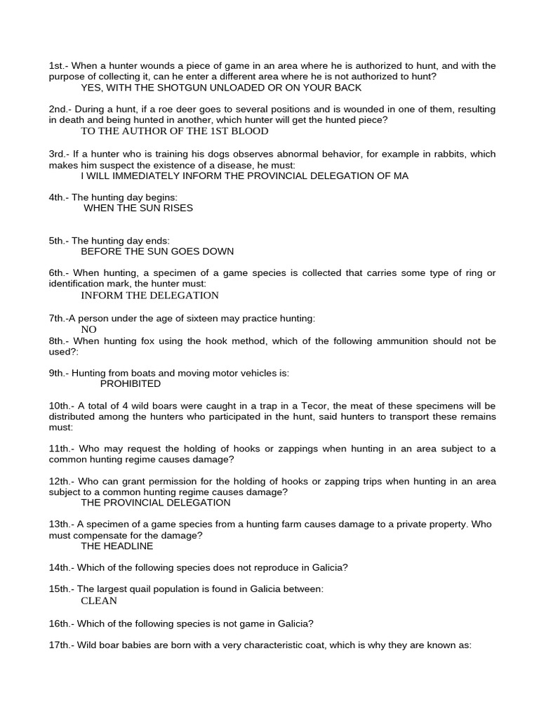 hunter's test | PDF | Deer | Hunting