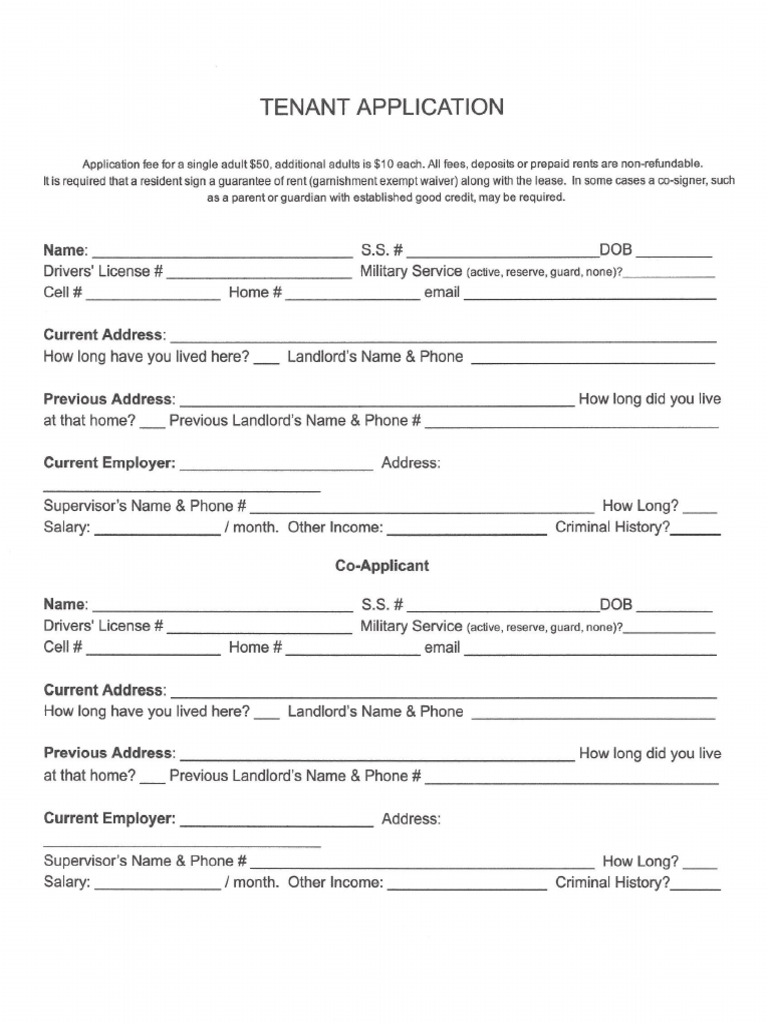 Application Blank PDF | PDF