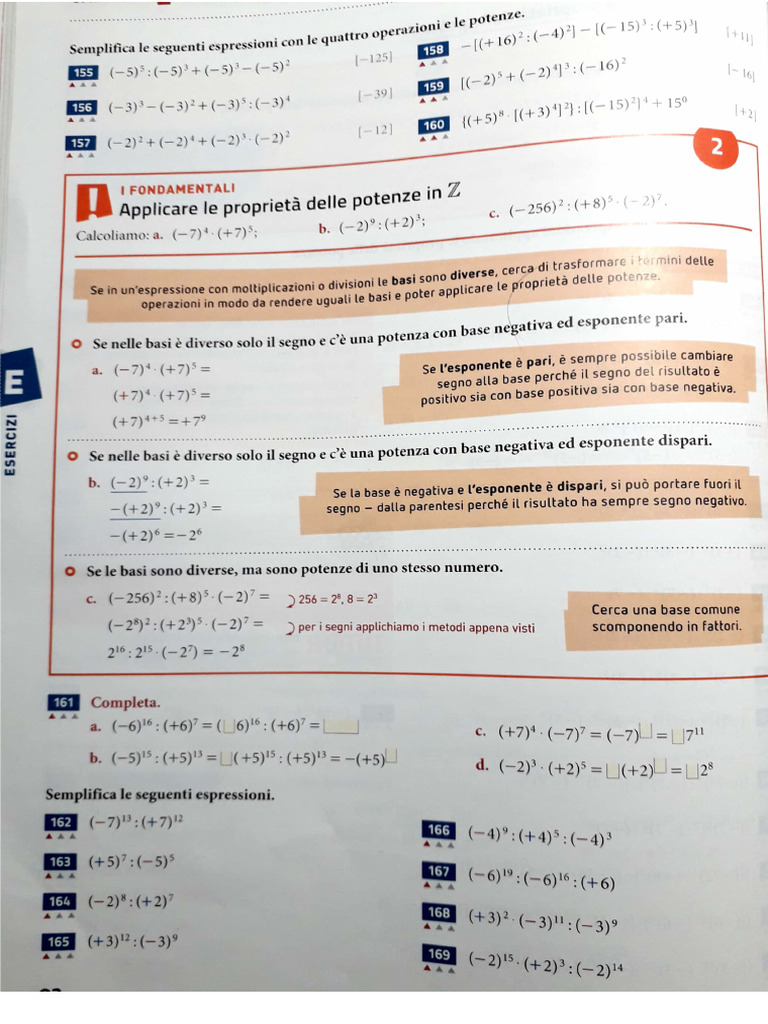 Espressioni Con Potenze in Z | PDF