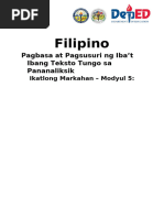 Q3 G11 Pagbasa at Pagsusuri - Module 4 | PDF