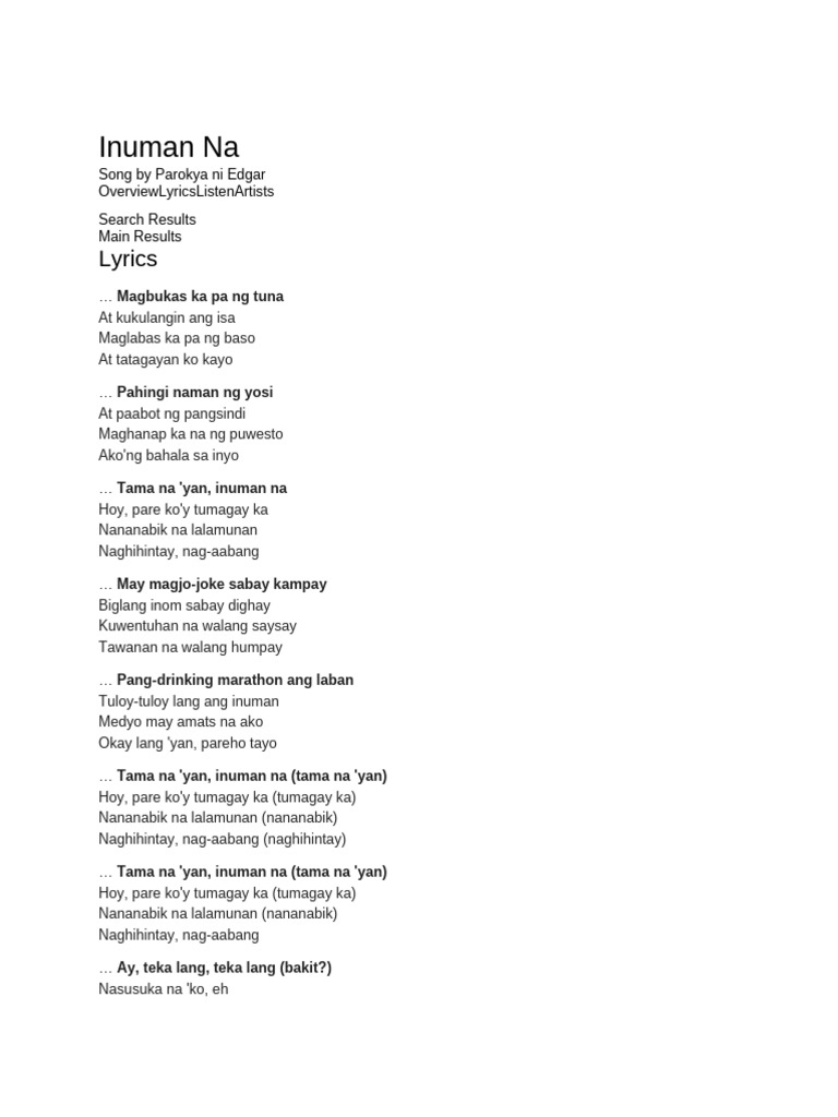 INUMAN | PDF