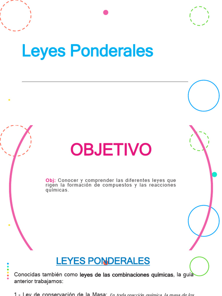 Clase 4 Leyes Ponderales Dalton 1° Medio | PDF