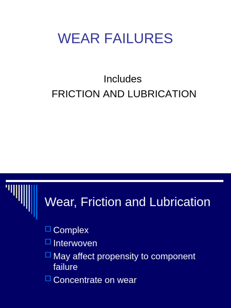 Wear Failures | PDF | Wear | Friction